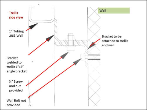 Garden Metal Work | Trellis Mounting Guidelines